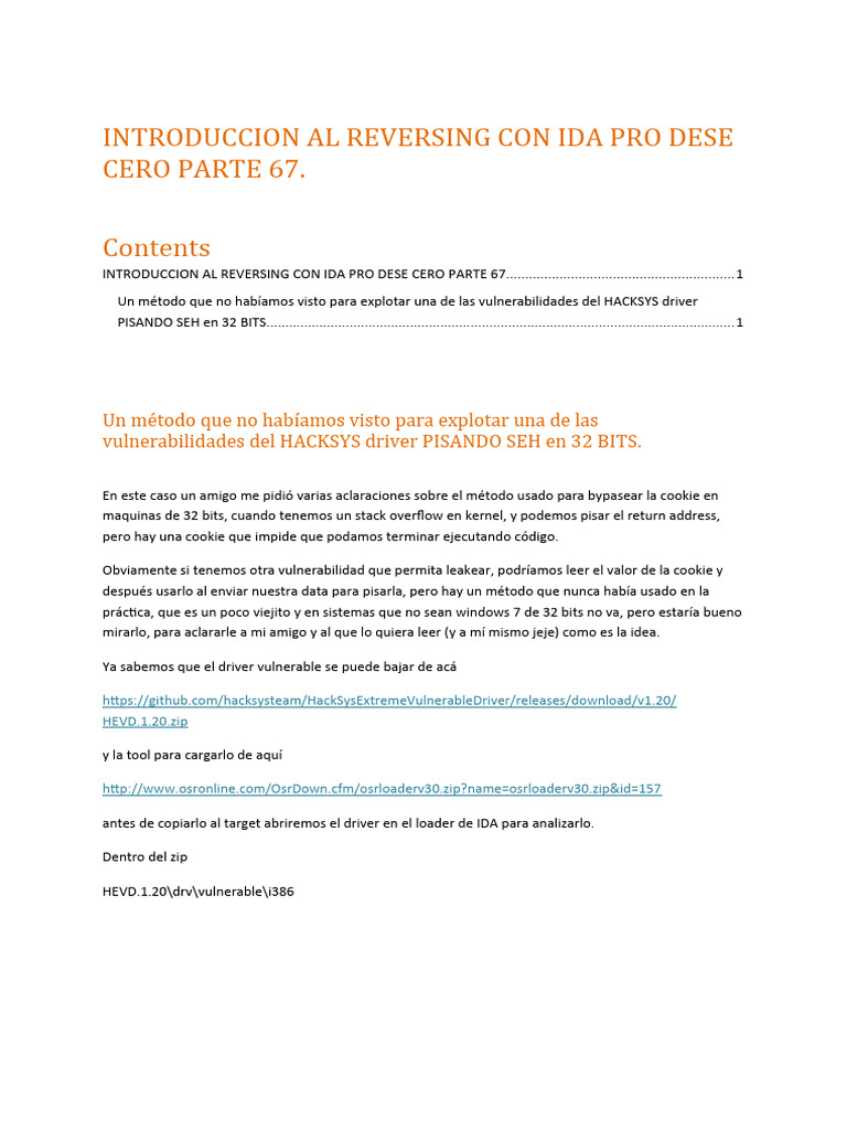 67-Introduccion Al Reversing Con Ida Pro Desde Cero | PDF | Puntero (Programación de computadora ...