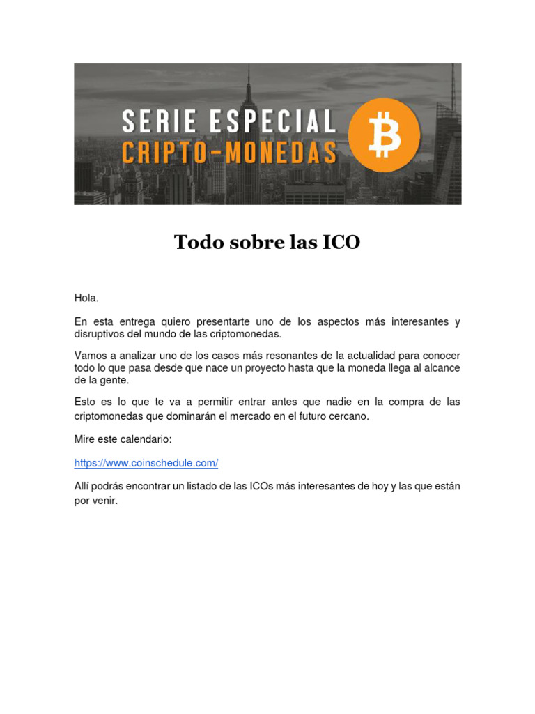#3 - Todo Sobre Las ICOs | PDF | Bitcoin | Criptomoneda
