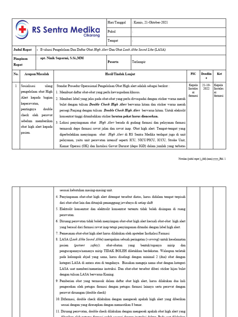 Format Notulen | PDF