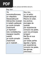 Poemas en Maya Con Su Traducción Al Español | PDF | Artes del Lenguaje ...