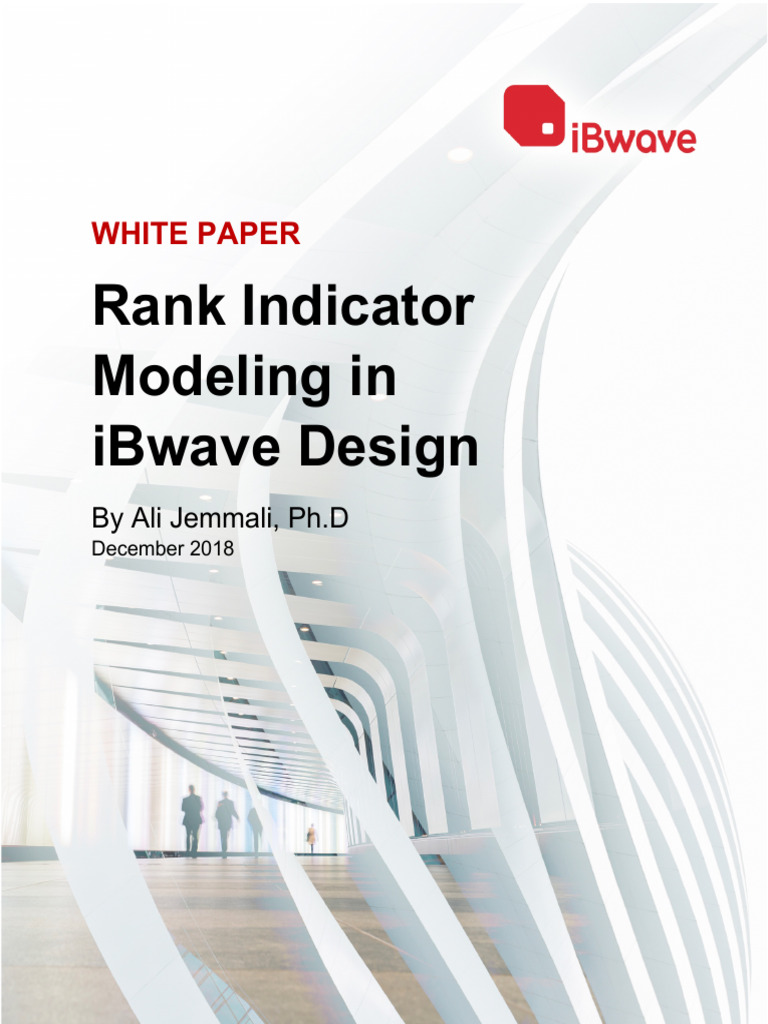 Rank Indicator Modeling in Ibwave Design - White Paper | PDF | Matrix ...