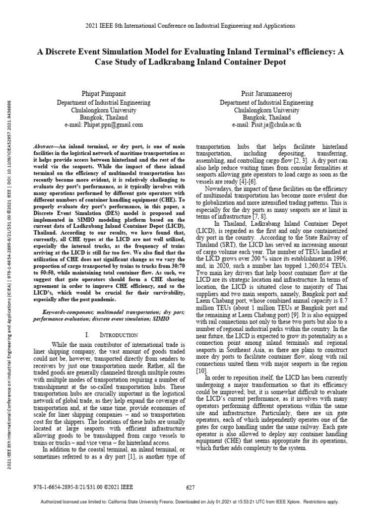 Casestudy Thailand | PDF | Port | Containerization