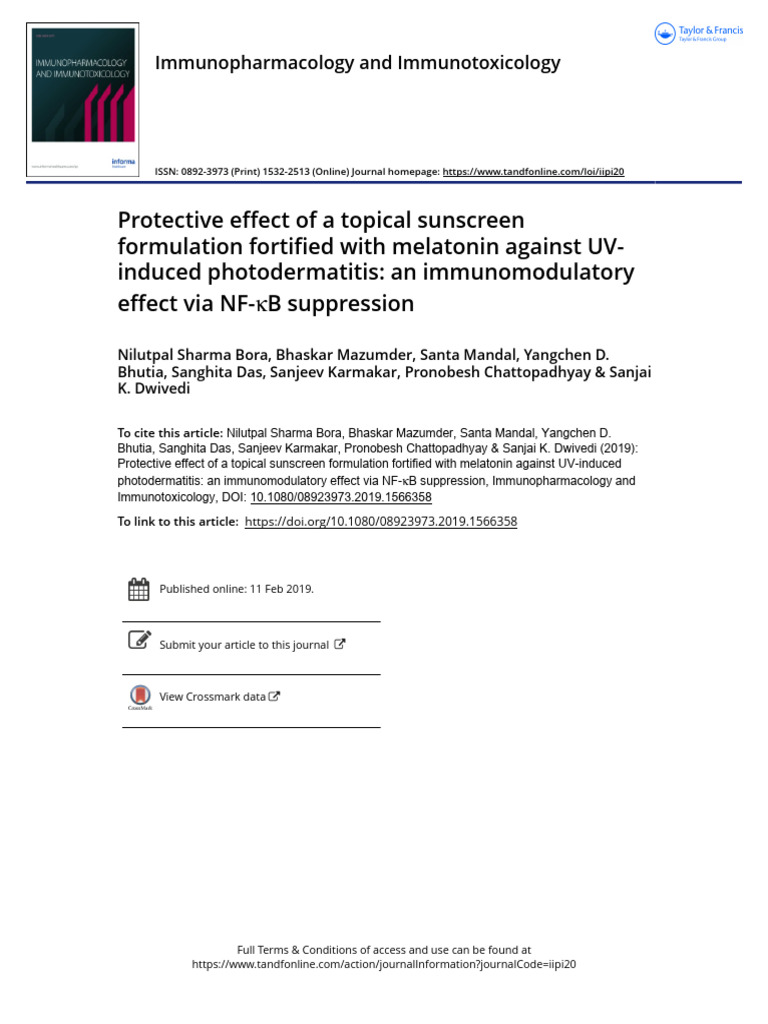 Bora II 2019 Pumpkin Seed Oil Protective Effect of A Topical Sunscreen ...