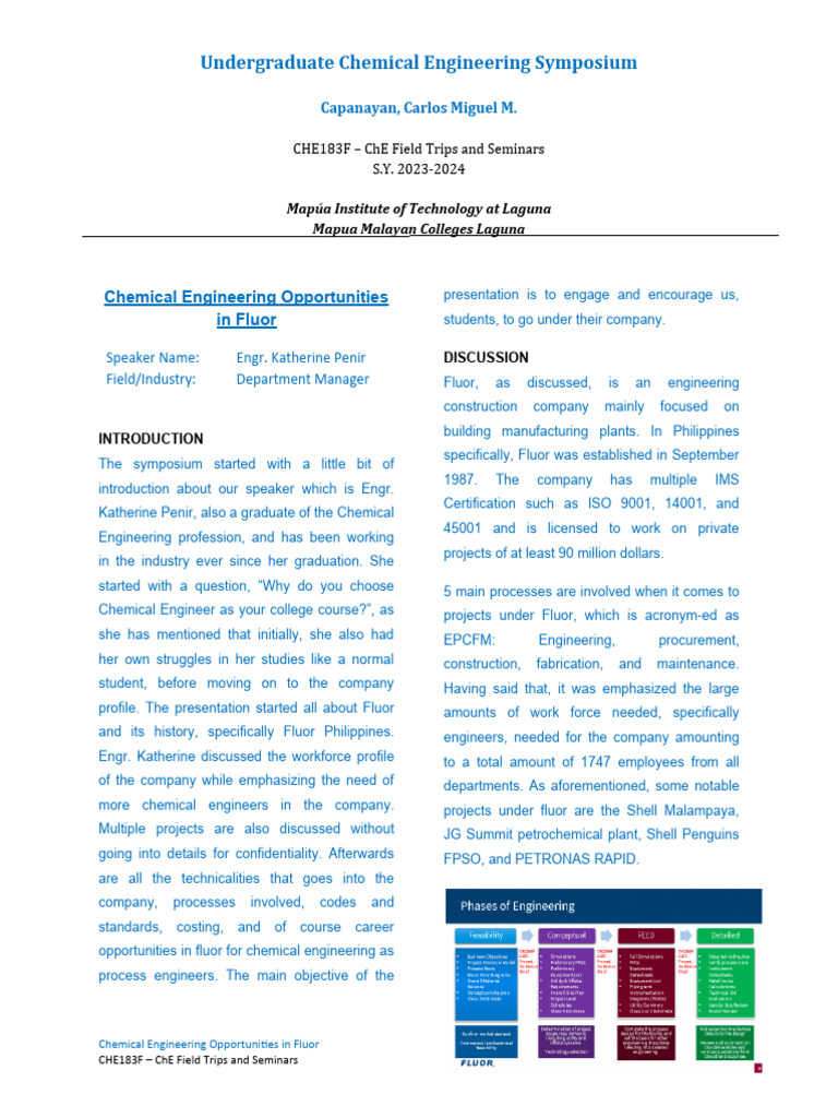 Seminar Symposium Report Format 1 | PDF | Engineer | Engineering