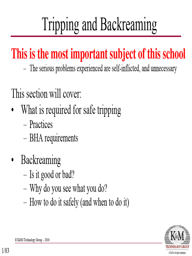 Section 08 - Tripping & Backreaming Practices | PDF