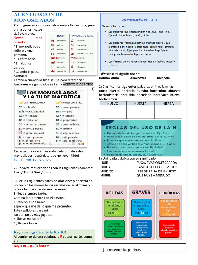 5º gaby ortografía | PDF | Idiomas | Estudios de idiomas extranjeros