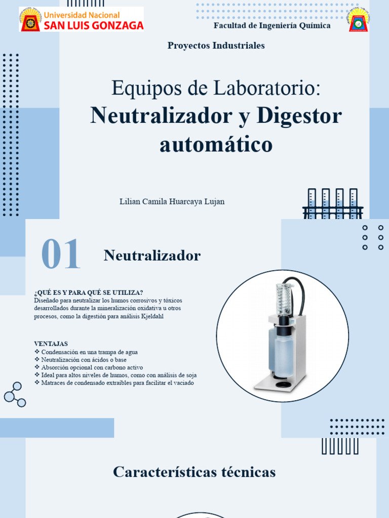 Exposición - Equipo de Lab. Neutralizador + Digestor Automático-1 | PDF ...