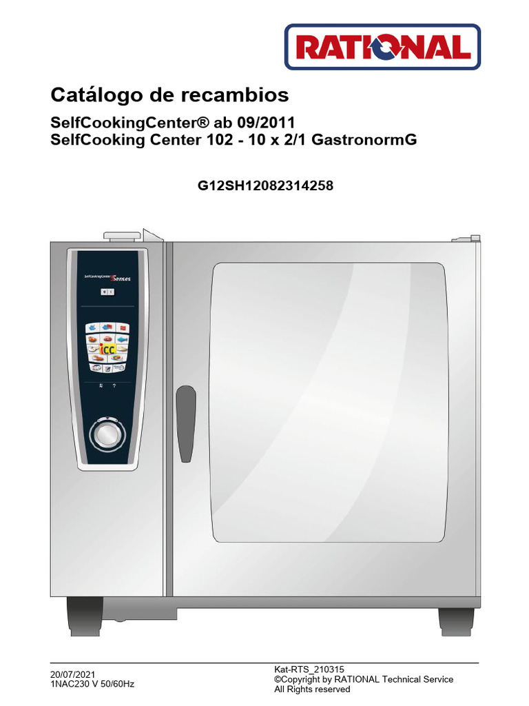 Horno Rational | Descargar gratis PDF | Tornillo | Arandela (Hardware)