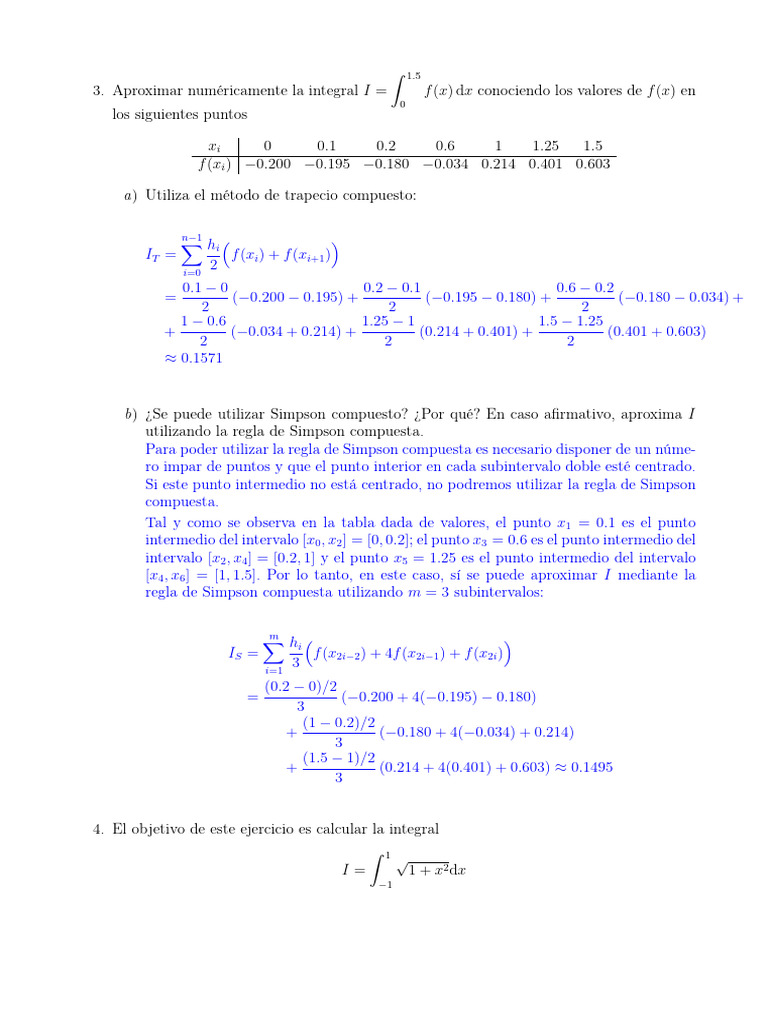 Ejercicios_repaso_integracion_sol | PDF | Integral | Relaciones matematicas