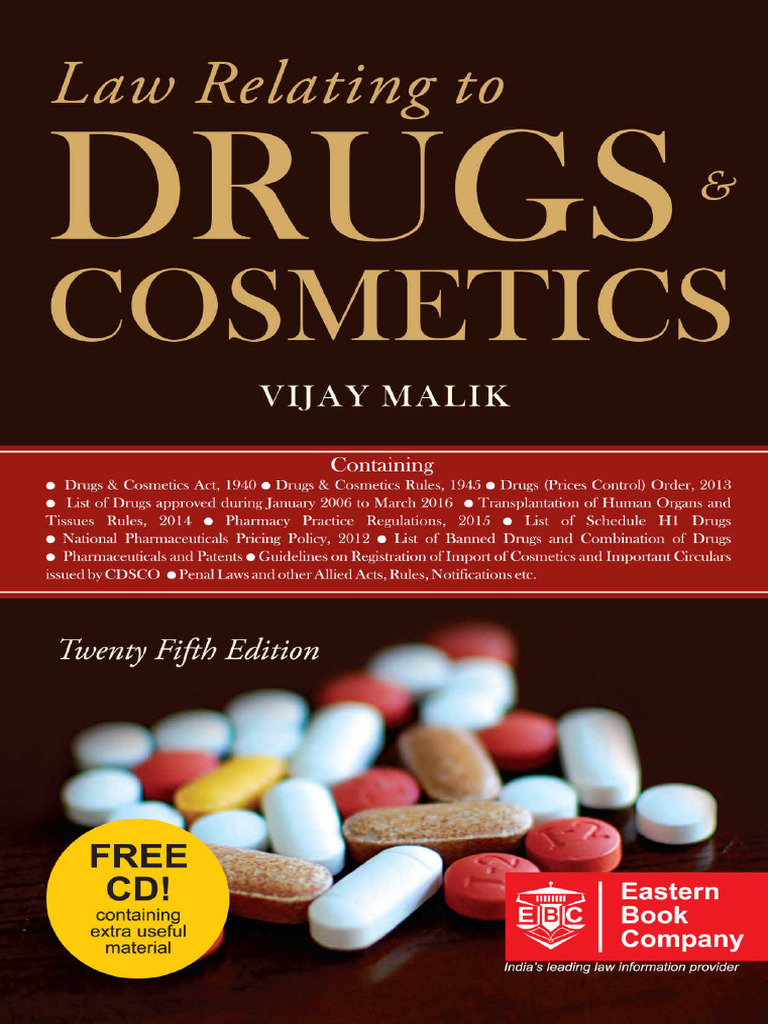 Law Relating To Drugs and Cosmetics | PDF | Prohibition Of Drugs ...