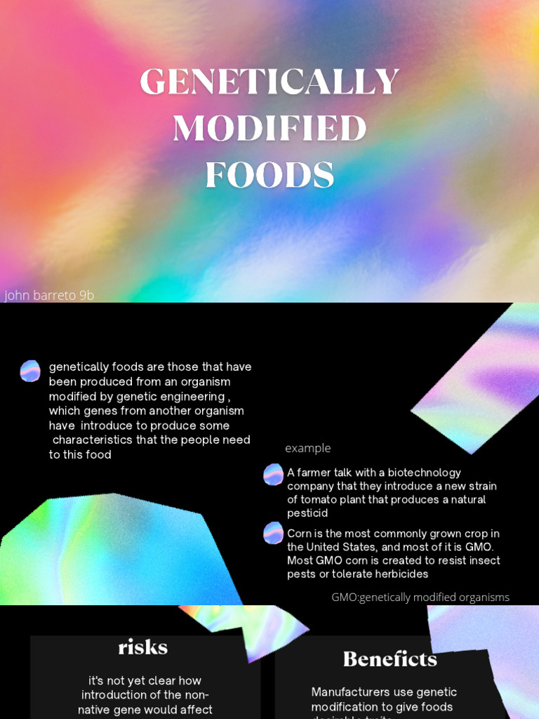 Genetically Modified Foods | PDF