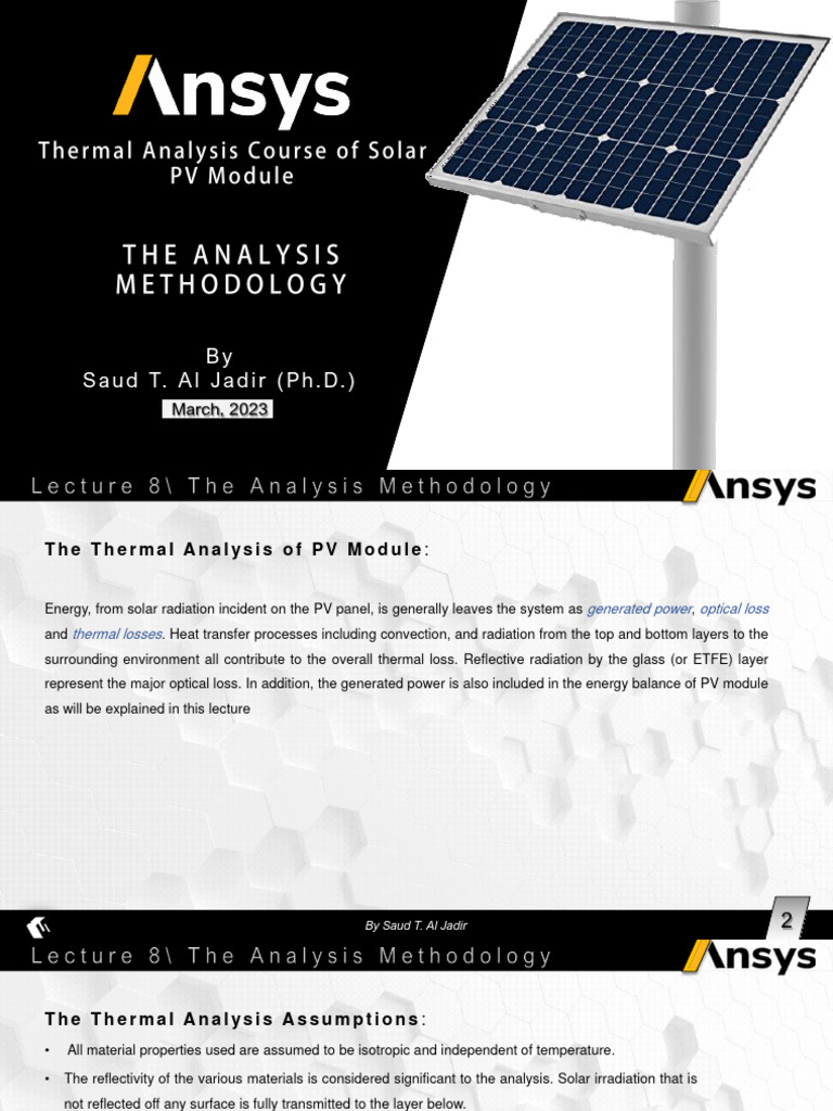 Analysis Methodology | PDF | Photovoltaics | Solar Panel