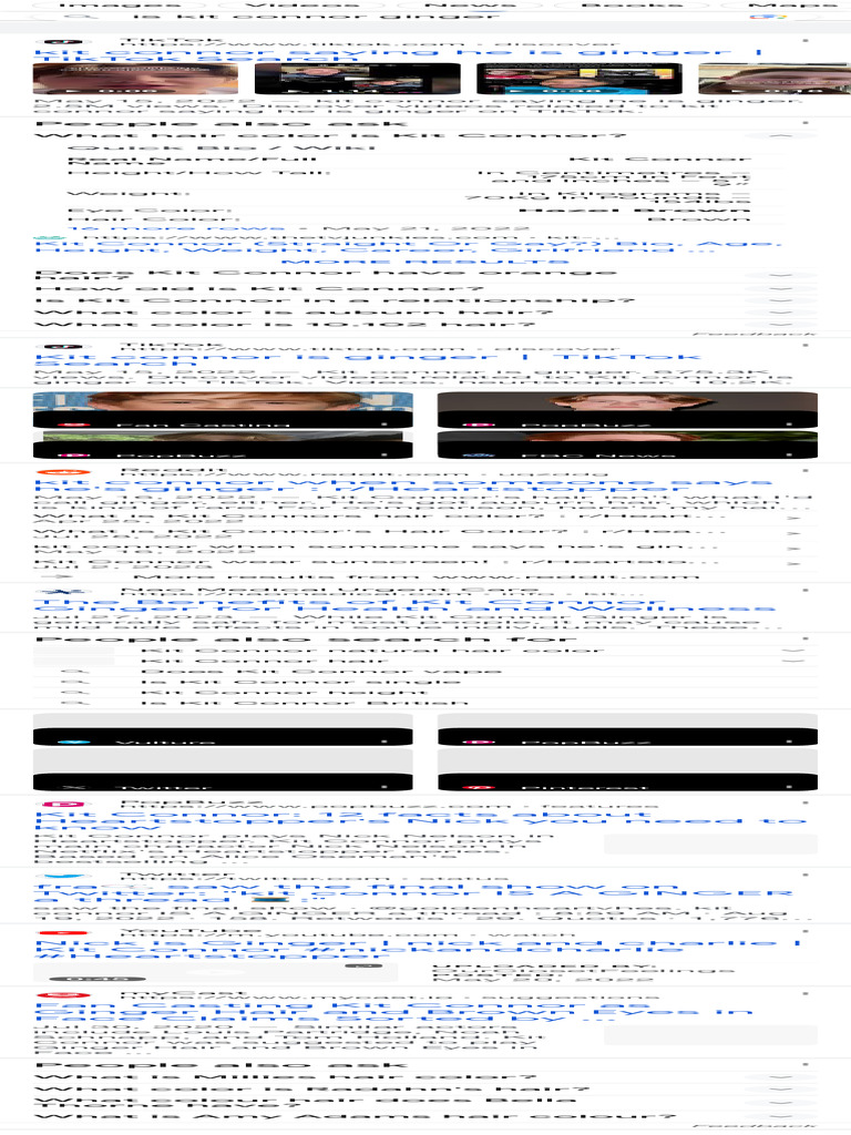 Kit Connor Confirms Ginger Identity | PDF