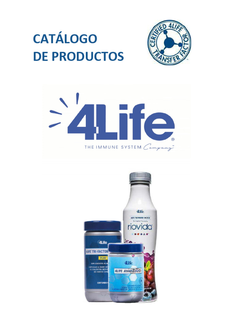 (MX) Catálogo de Productos 4life - Dic 2023 | PDF | Leche | Antioxidante