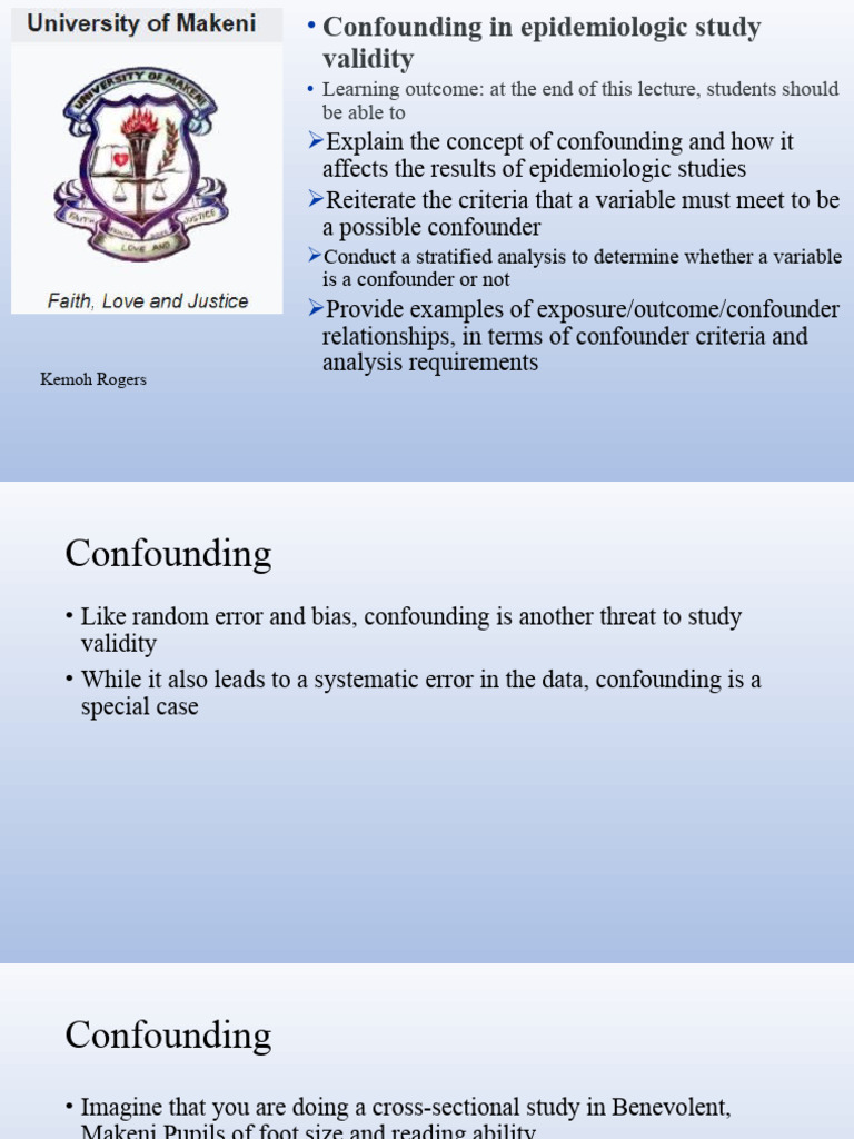 Confounding | PDF | Confounding | Epidemiology