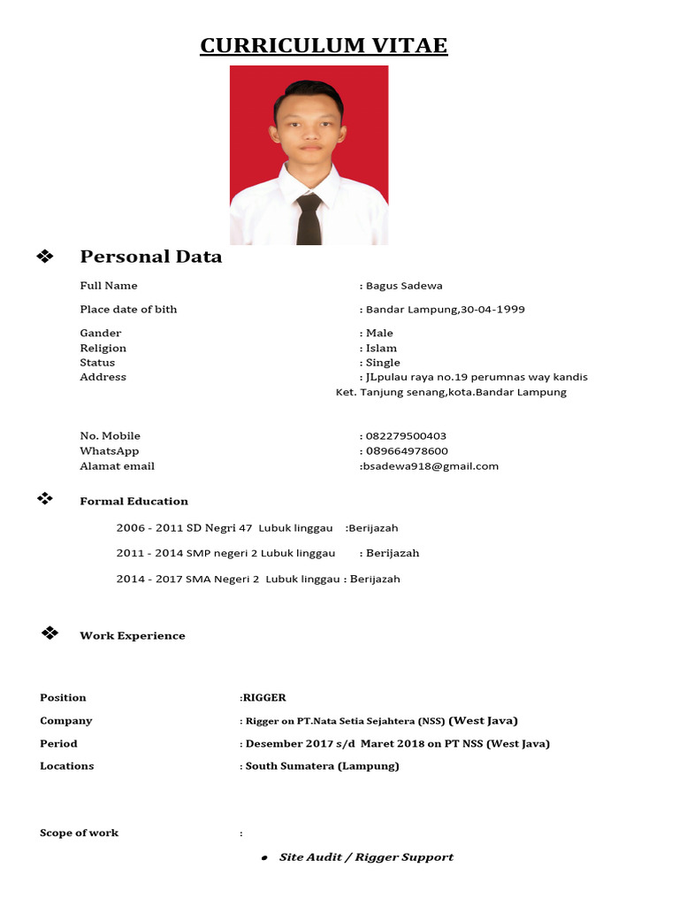 CV Bagus Sadewa | PDF