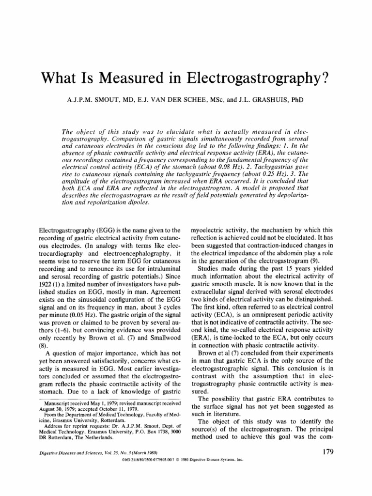 What Is Measured in Electrogastrography | PDF | Science & Mathematics