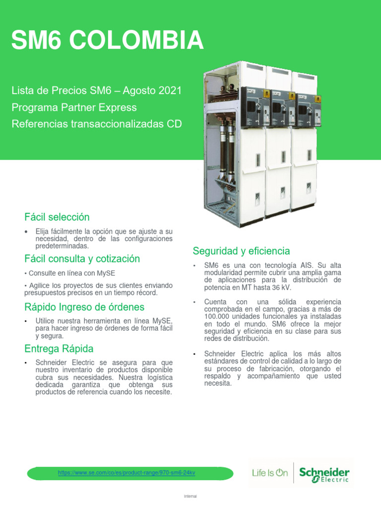 Catalogo SM6 | PDF | Transformador | Relé