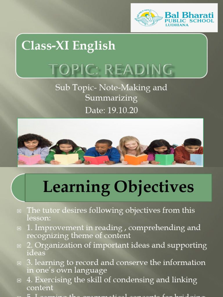 On Note Making | PDF | Paragraph | Information