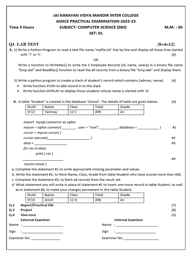 Set 01 2023 | PDF | Computer Data | Information Technology