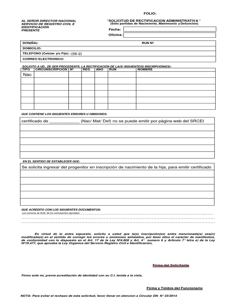 Formulario C-4 Modelo | PDF