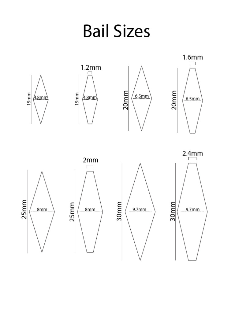 Bail Size Template | PDF