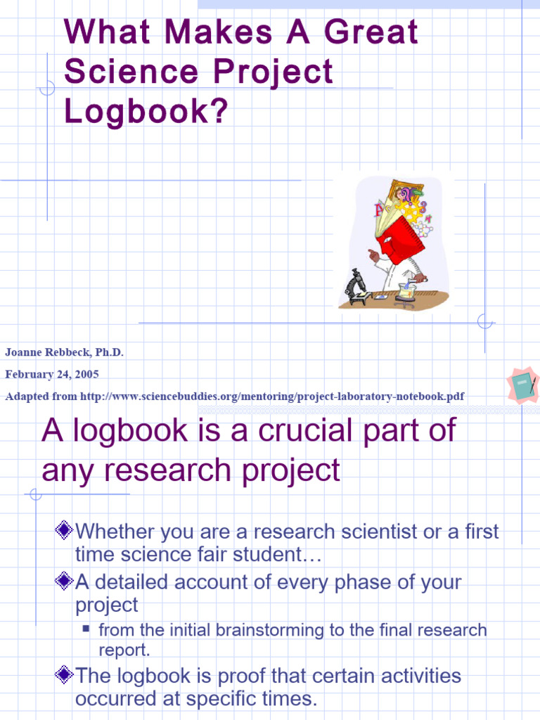 Essential Tips for Science Project Logbooks | PDF | Cognition | Science