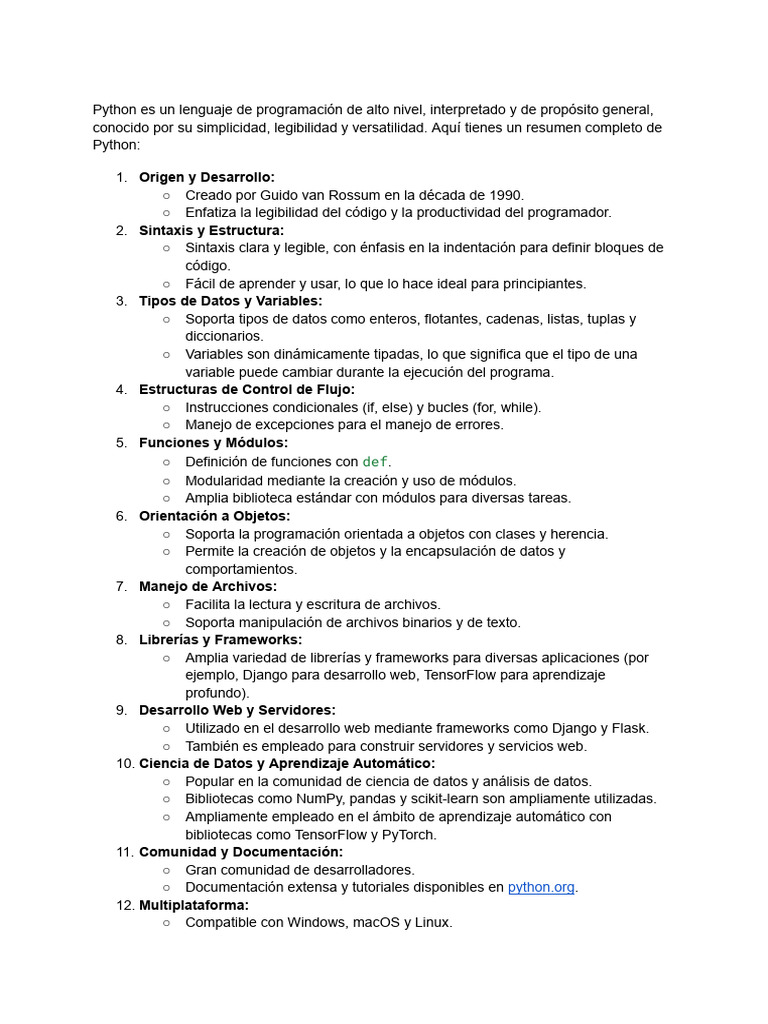 Python Pdf Python Lenguaje De Programación Programación De 1018