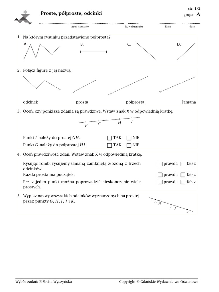 Proste, Półproste, Odcinki | PDF