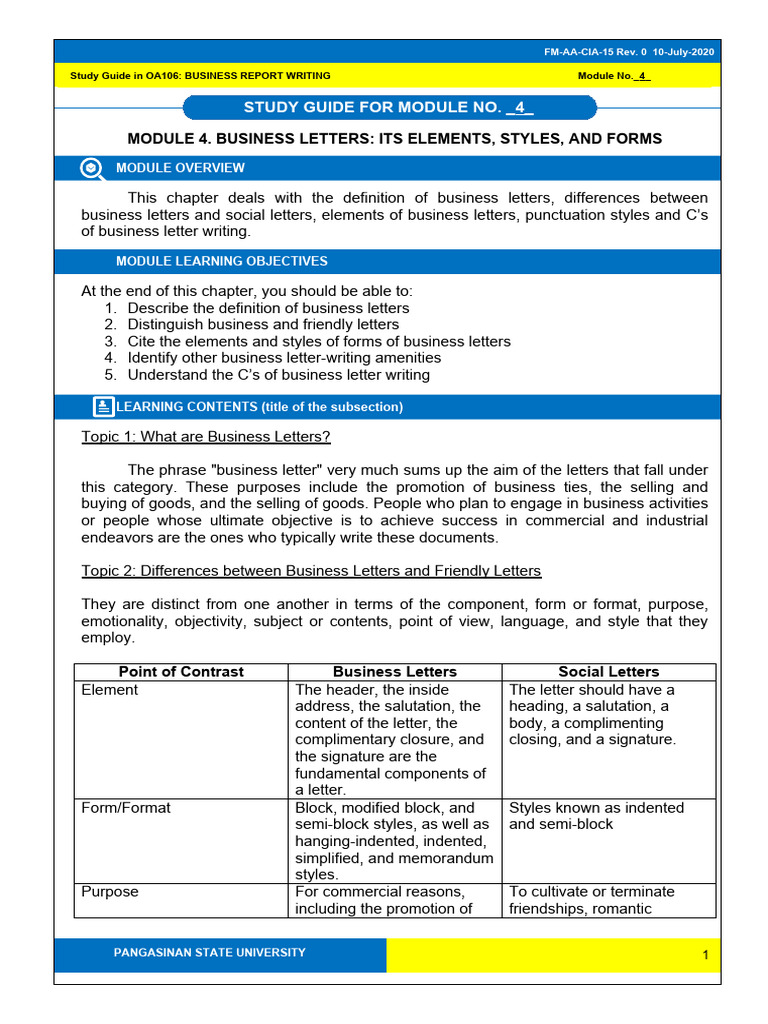 Oa106 SG4 | PDF | Mail | Punctuation