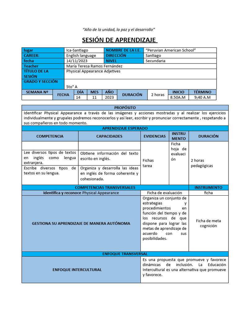Adjetivos de Apariencia Física | PDF | Aprendizaje | Modificación de ...