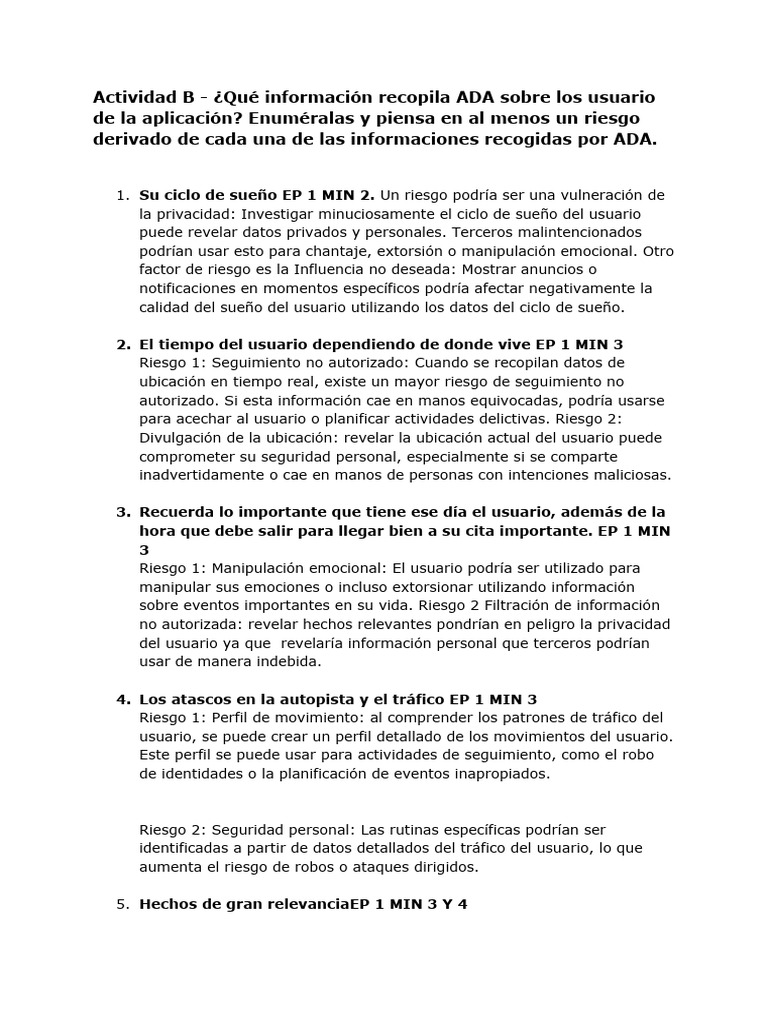 Actividad B Subir Nota PCCD | PDF | Privacidad en internet | Las emociones
