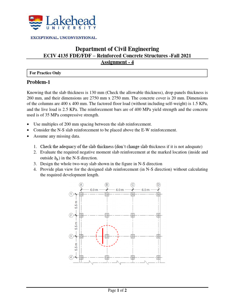Reinforced Concrete Design Assignment | PDF