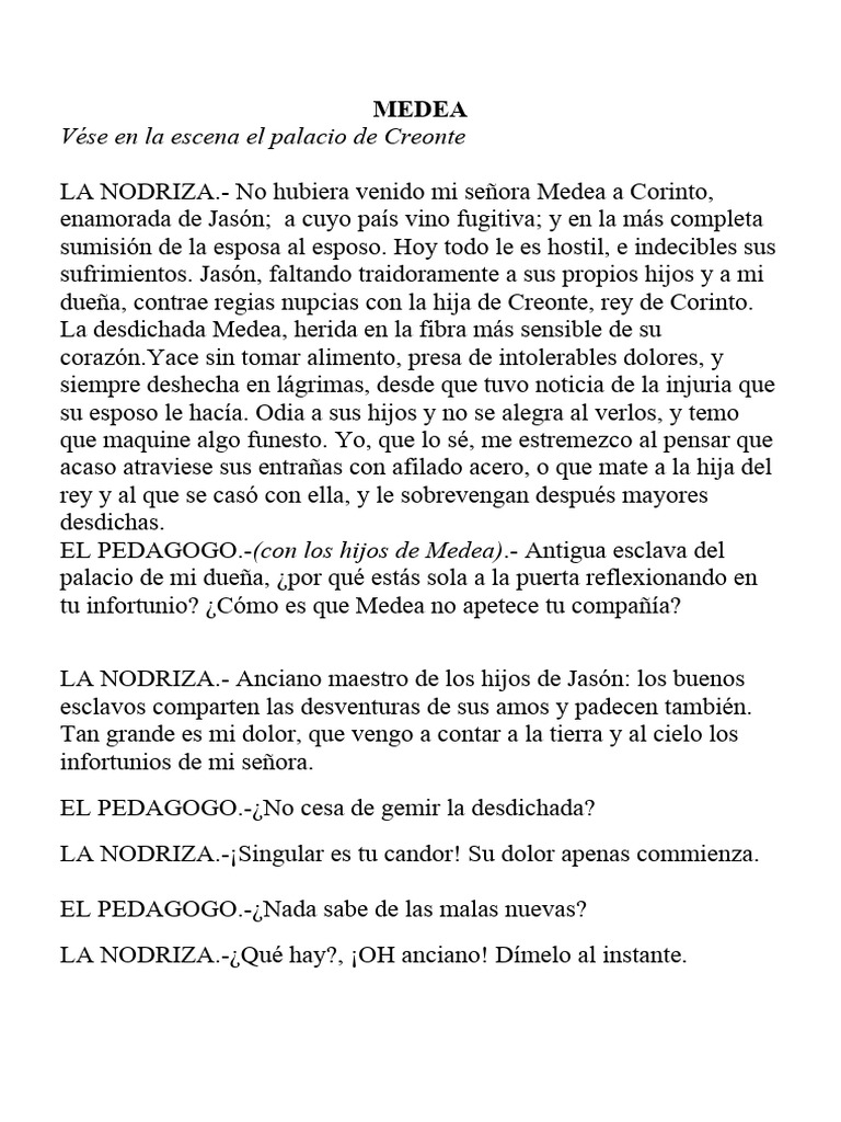 Medea Word | PDF | Jason