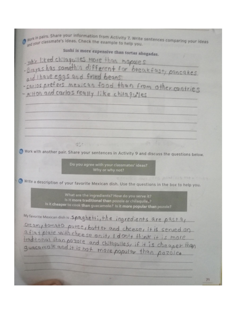 Actividades Del Libro Parte 3 | PDF