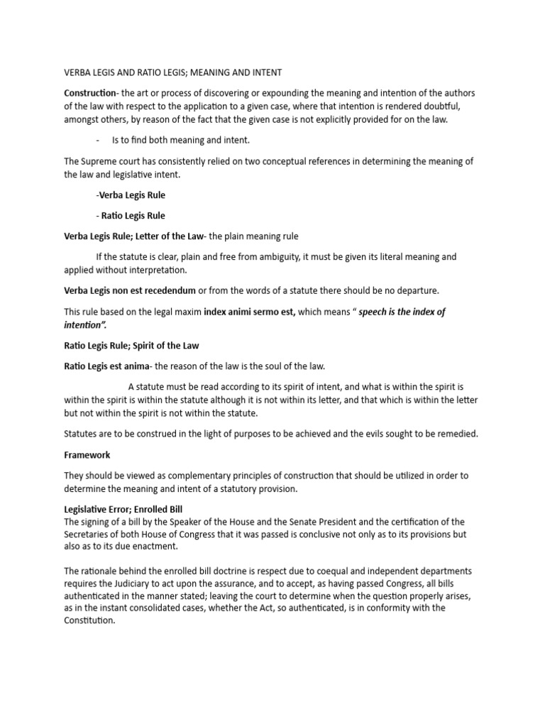 StatCon Final Summary | PDF | Statutory Interpretation | Repeal