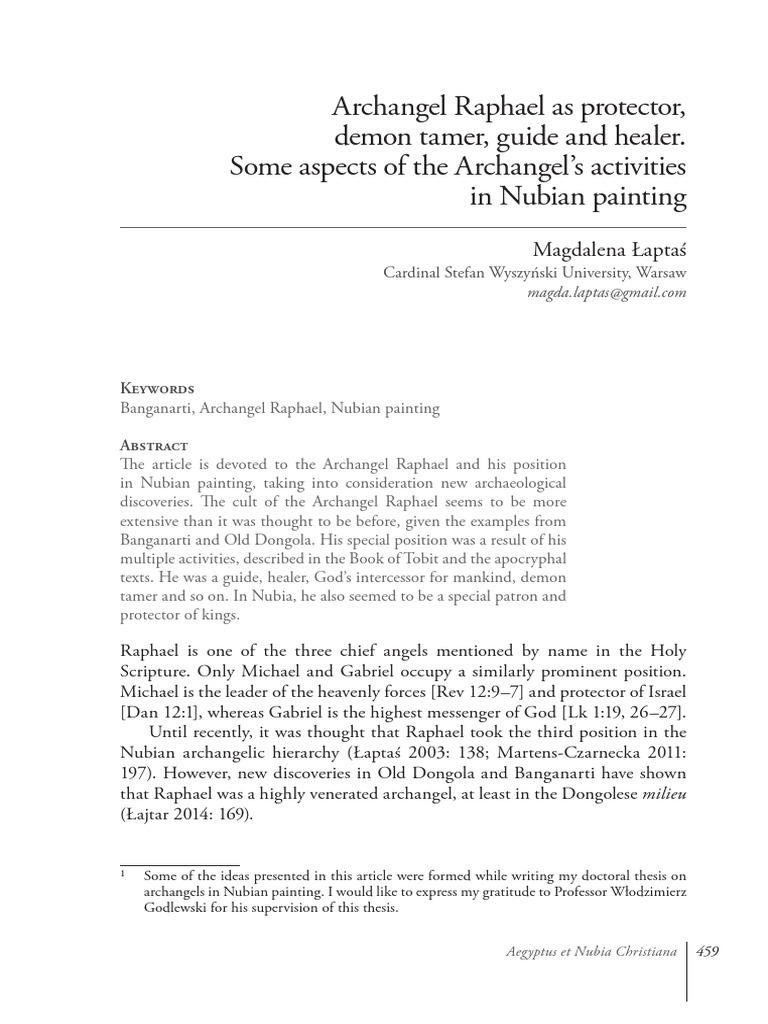 Archangel Raphael in Nubian Art | PDF | Michael (Archangel)