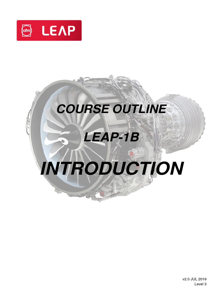 LEAP-1B Engine Course Outline | PDF | Turbine | Valve