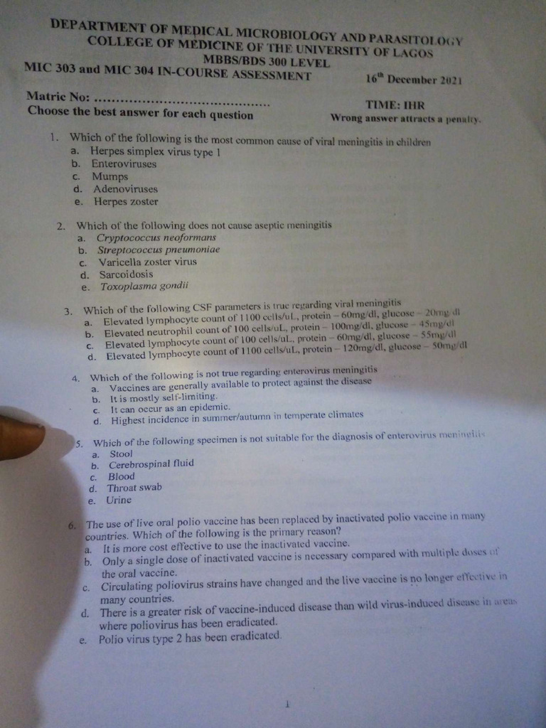 2021 Micro 303 & 304 Incourse | PDF