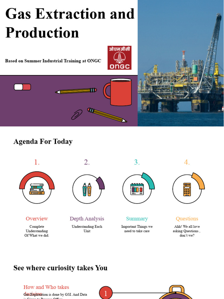 Gas Extraction Process Overview at ONGC | PDF | Physical Sciences ...