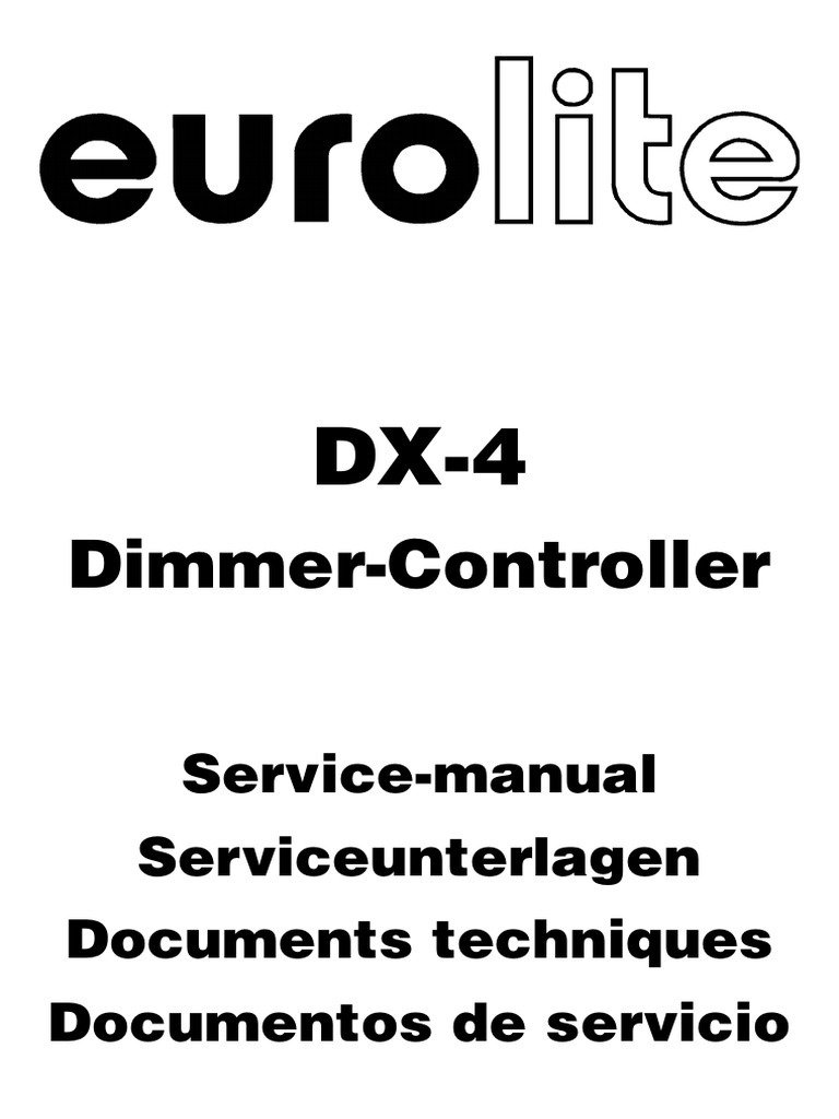 Eurolite dx-4 Dimmer-Controller Service Manual | PDF | Technology ...