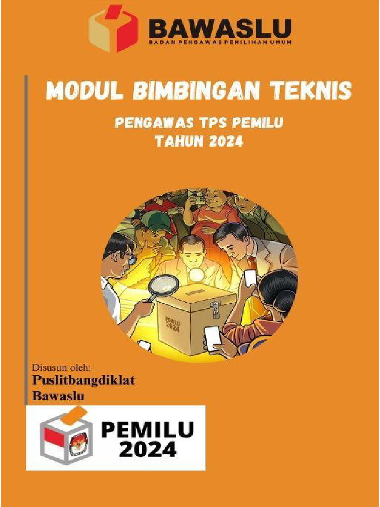 Modul Bimtek Pengawas TPS 2024 | PDF | Ilmu Sosial