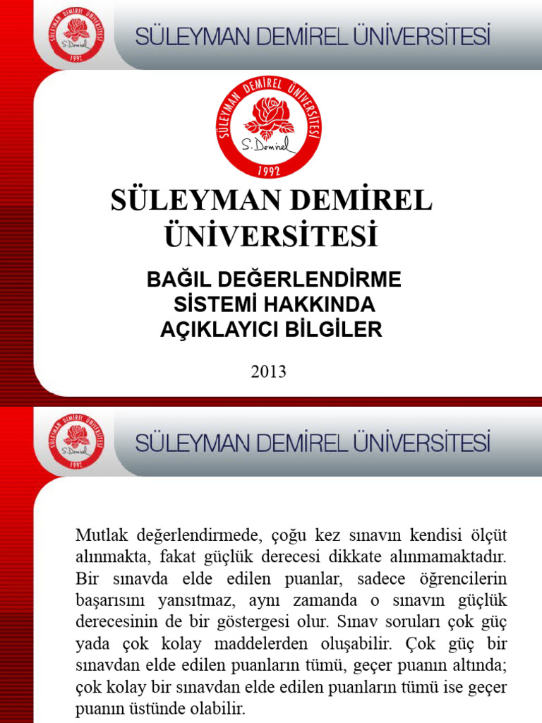 Bagil Degerlendirme Sunusu | PDF