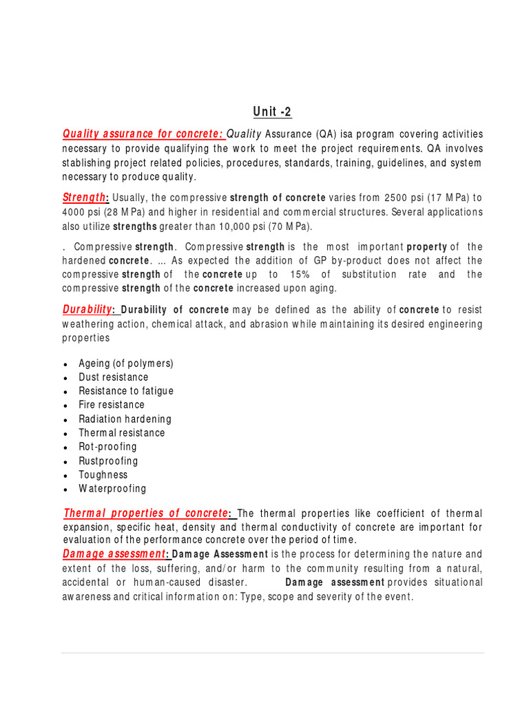 DMM Unit-2 | PDF | Concrete | Strength Of Materials
