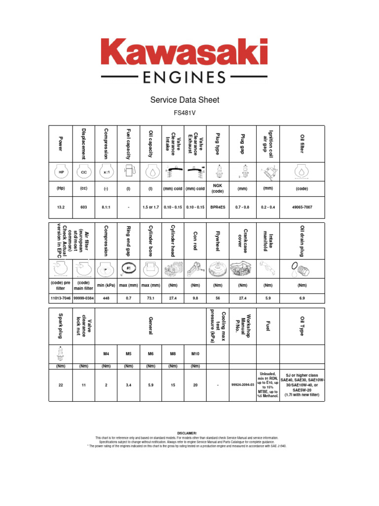 SD fs481v en | PDF | Horsepower | Engines