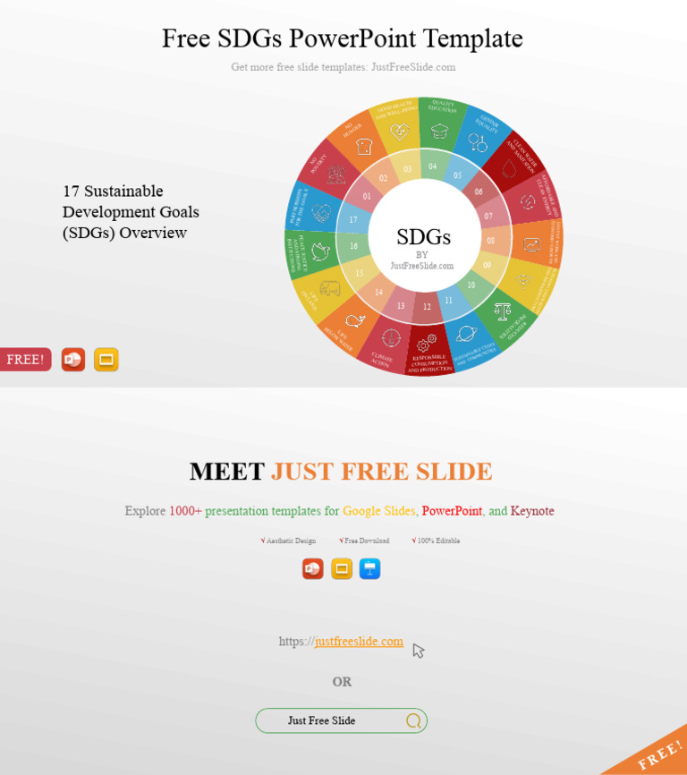 Free SDGs PowerPoint Template | PDF