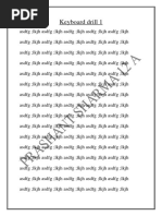Typing Practice: Asdf Lkjh Qwert | PDF | Cooking, Food & Wine