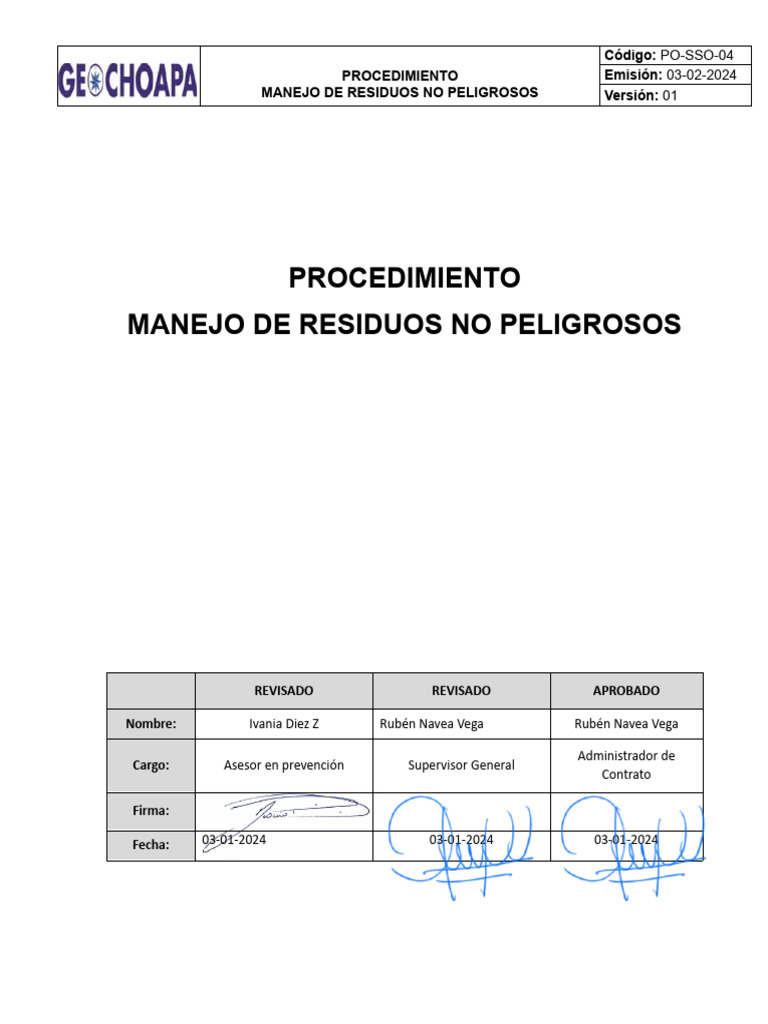 Manejo de Residuos No Peligrosos | PDF | Residuos | Reciclaje