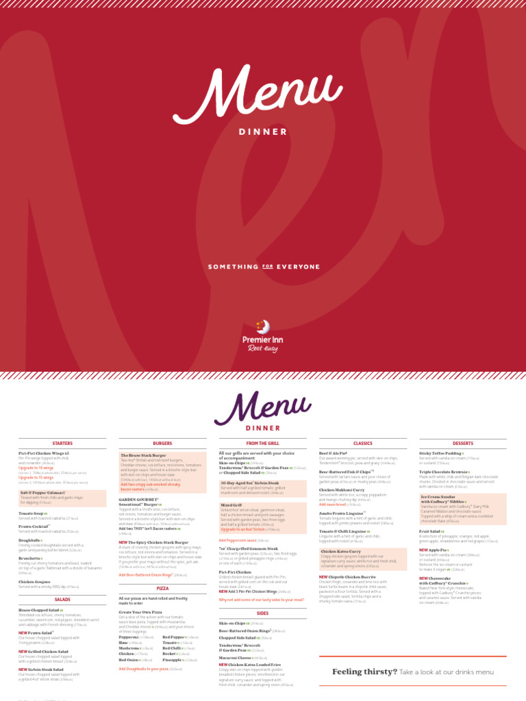 Main Menu | PDF | Hamburgers | Salad