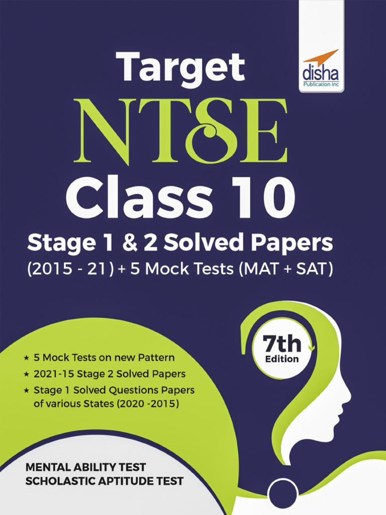 Target NTSE Class 10 Solved Papers and Mock Tests | PDF